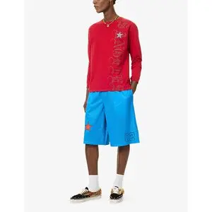TWOJEYS La-bcn Long-sleeve Graphic Cotton-jersey T-shirt