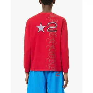 TWOJEYS La-bcn Long-sleeve Graphic Cotton-jersey T-shirt