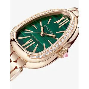 BVLGARI Serpenti Seduttori 18ct Rose-gold And Diamond Automatic Watch