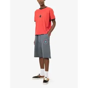 TWOJEYS Single Star Two-tone Graphic Cotton-jersey T-shirt