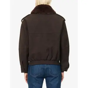 Good American Faux-leather Bomber Jacket