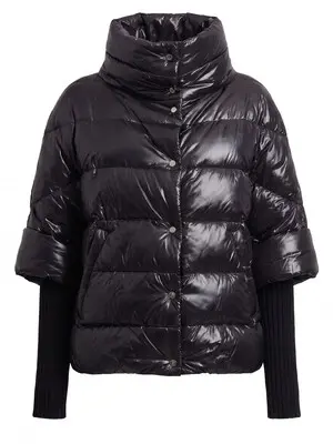 Herno Puffer Jacket With Three-quarter Sleeves