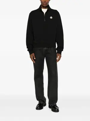 Moncler Half Zip Hoodie With Logo