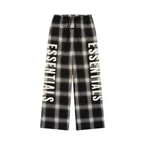 Fear Of God Flannel Lounge Pant 'iron Plaid - Grey
