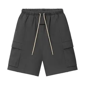 Fear Of God Fleece Cargo Short 'iron - Grey