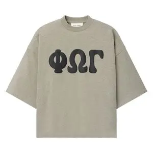 Fear Of God Merch Tee Boxy Fit 'seal Heather - Grey