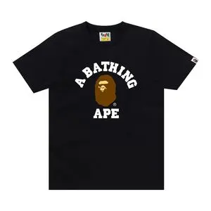 A BATHING APE College Tee - Black