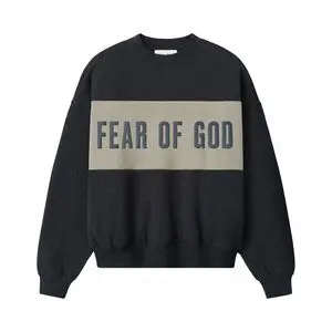Fear Of God Cropped Relaxed Panelled Sweatshirt - Grey