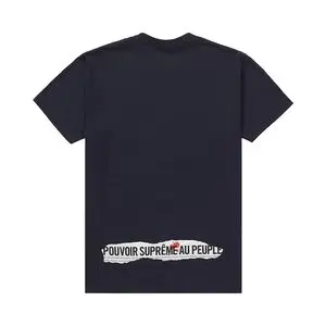 Supreme Headline Tee 'navy - Blue