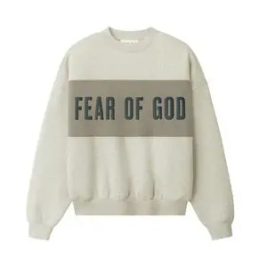 Fear Of God Cropped Relaxed Panelled Sweatshirt