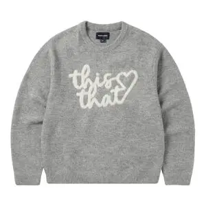 THISISNEVERTHAT Heart Logo Knit Sweater