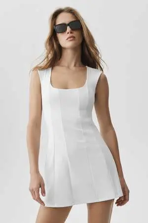 Alo Yoga Softsculpt Desire Tennis Dress - White