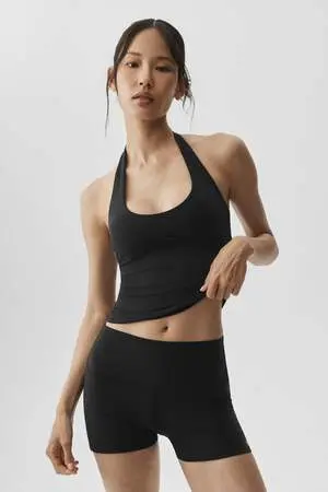 Alo Yoga Softsculpt Precision Halter Tank Top - Black