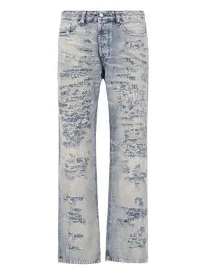 DIESEL® Distressed Straight-leg Jeans