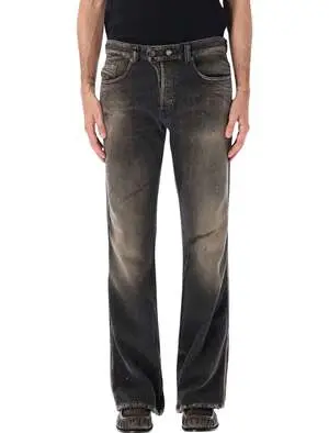 DIESEL® Distressed Straight-leg Jeans - Nero
