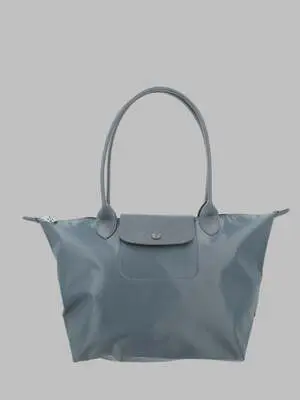 Longchamp LONGCHAMP Foldable Nylon Tote Bag Grey
