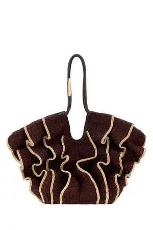Zimmermann Raffia Shopping Handbag