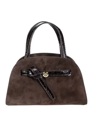 Tory Burch Suede Romy Bauletto Handbag