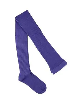 JIL SANDER Ribbed Knee-high Socks - Violet