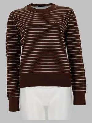 A.p.c. Striped Crewneck Sweater - Multicolour