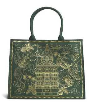 Harrods Building Print Tote Bag - Green