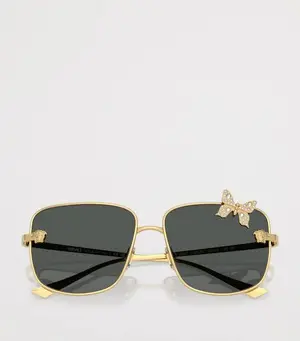 Versace Ve2282 Square Butterfly Sunglasses