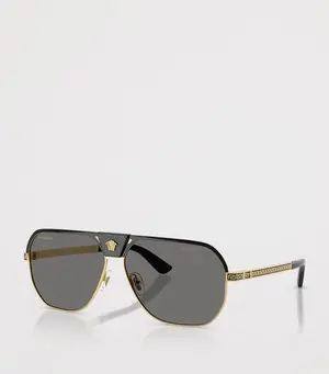 Versace Metal Ve2294 Aviator Sunglasses