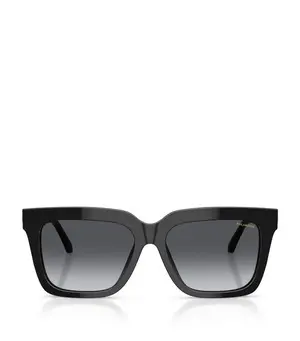 Versace Acetate Ve4498 Square Sunglasses - Black