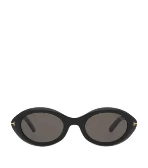 TOM FORD Ft1186 Oval Sunglasses - Black