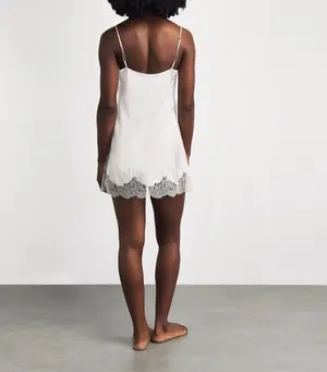 Carine Gilson Silk Lace Short Nightdress