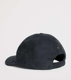 Paul & Shark Goat Suede Fin Logo Cap