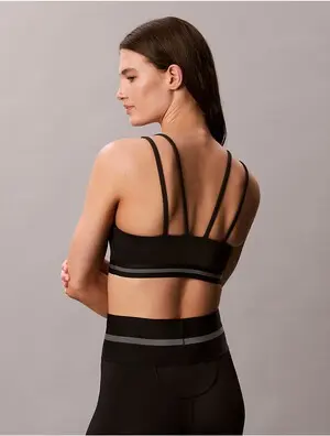 Calvin Klein Icon Sport Low Support Sports Bra - Black
