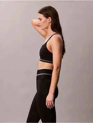 Calvin Klein Icon Sport Low Support Sports Bra - Black