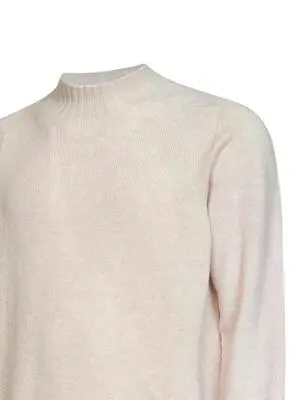 D4.0 Mock-neck Saddle-shoulder Sweater