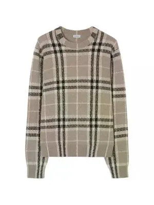 Burberry Check Cashmere Sweater