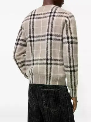 Burberry Check Cashmere Sweater