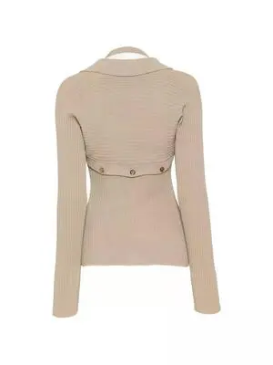 FERRAGAMO Ribbed-knit Cardigan