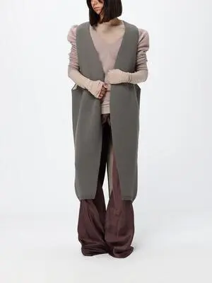 Rick Owens Cashmere V-neck Knit Vest - Pink