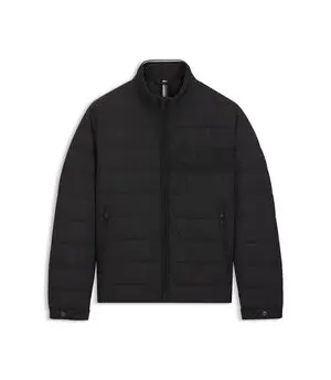 BOSS Classic Padded Jacket With Zipper Closure - Black