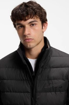BOSS Classic Padded Jacket With Zipper Closure - Black