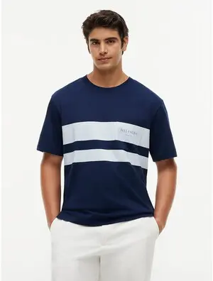 Tommy Hilfiger Marina Club Logo Pocket T-shirt - Light Navy