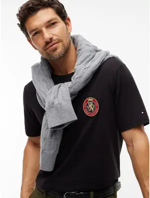 Tommy Hilfiger Crest Patch Smooth Cotton Pocket T-shirt