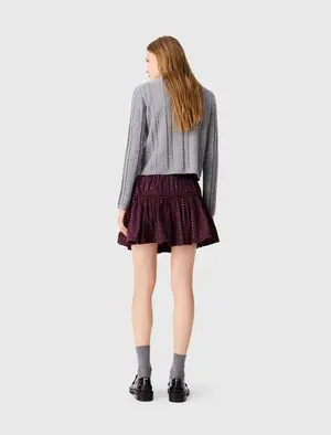 Maje Removable Poplin Collar Sweater