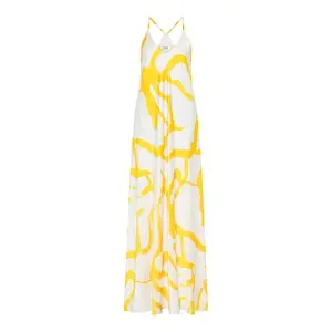BELYED HANDCRAFT Clara Silk Maxi Dress - Yellow