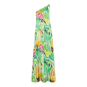 BELYED HANDCRAFT Palmera Silk Crepe Maxi Dress