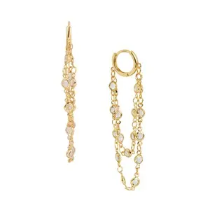 Saachi Glass Multi Layer Earring - Gold