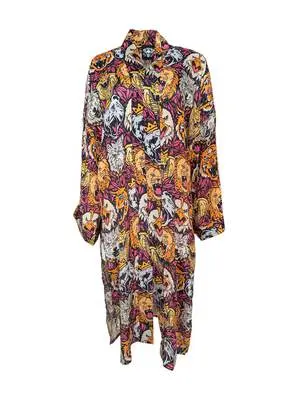 ANY OLD IRON Orange / Yellow Multicolor Born Wild Duster - Orange/yellow