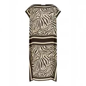 BELYED HANDCRAFT Shaneya Printed Maxi Dress - Beige/brown