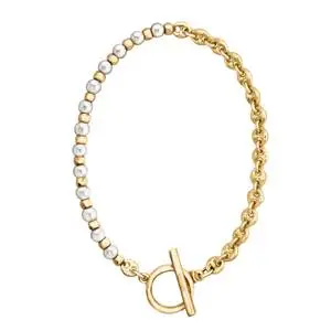 CORSO JEWELRY Bruna Pearl Choker - Gold