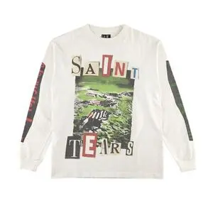 SAINT MICHAEL X Denim Tears Saint Tears Long Sleeve T-shirt - White